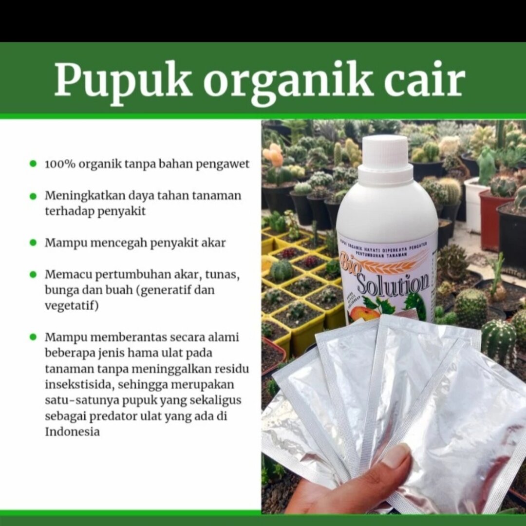 pupuk cair organik bio solution sachet isi 20ml | Lazada Indonesia