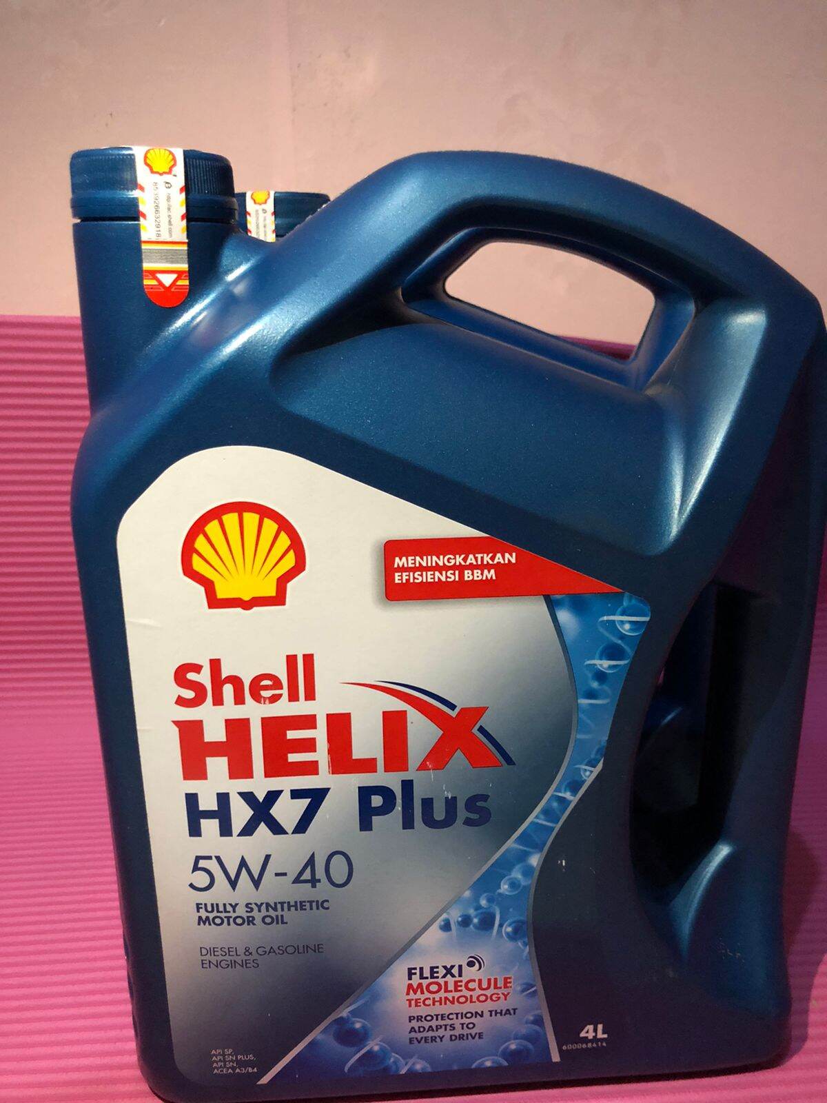 shell hx7 5w40 4L ORIGINAL / hx7 5w40 4L ORIGINAL with scan barcode ...