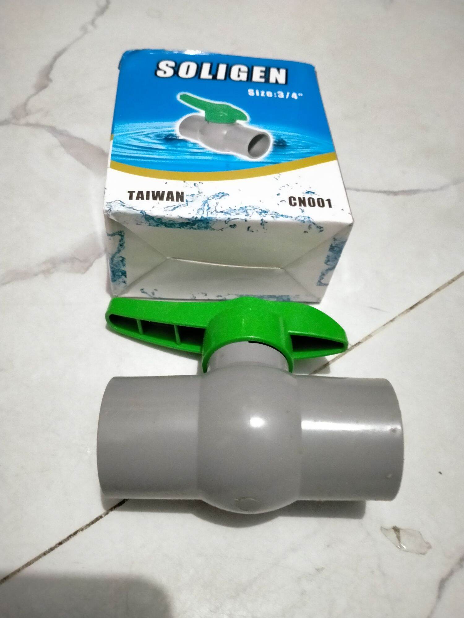 ballvalve pvc SOLIGEN 3/4 inchi stop kran PVC 3/4 soligen | Lazada ...