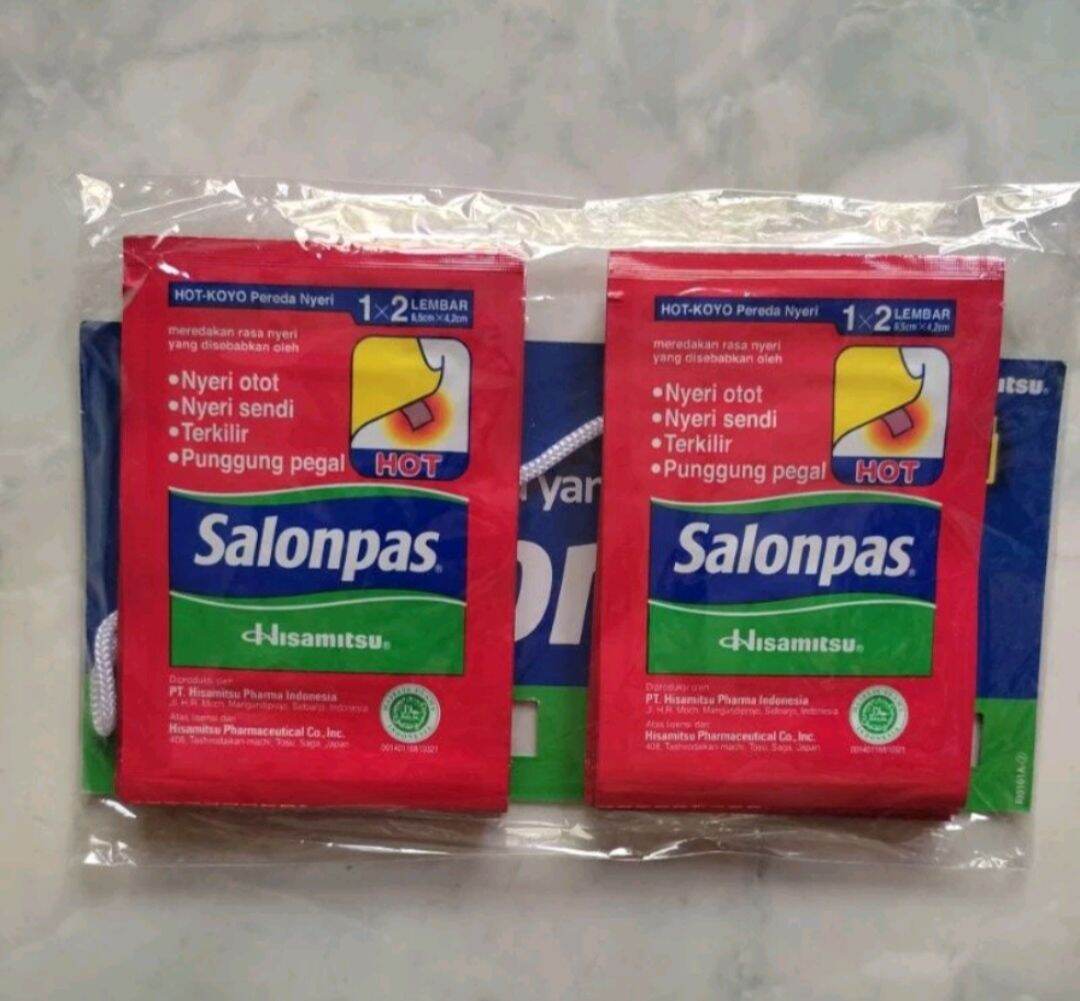 Salonpas Renceng 1x2 Isi 20 Sachet | Lazada Indonesia