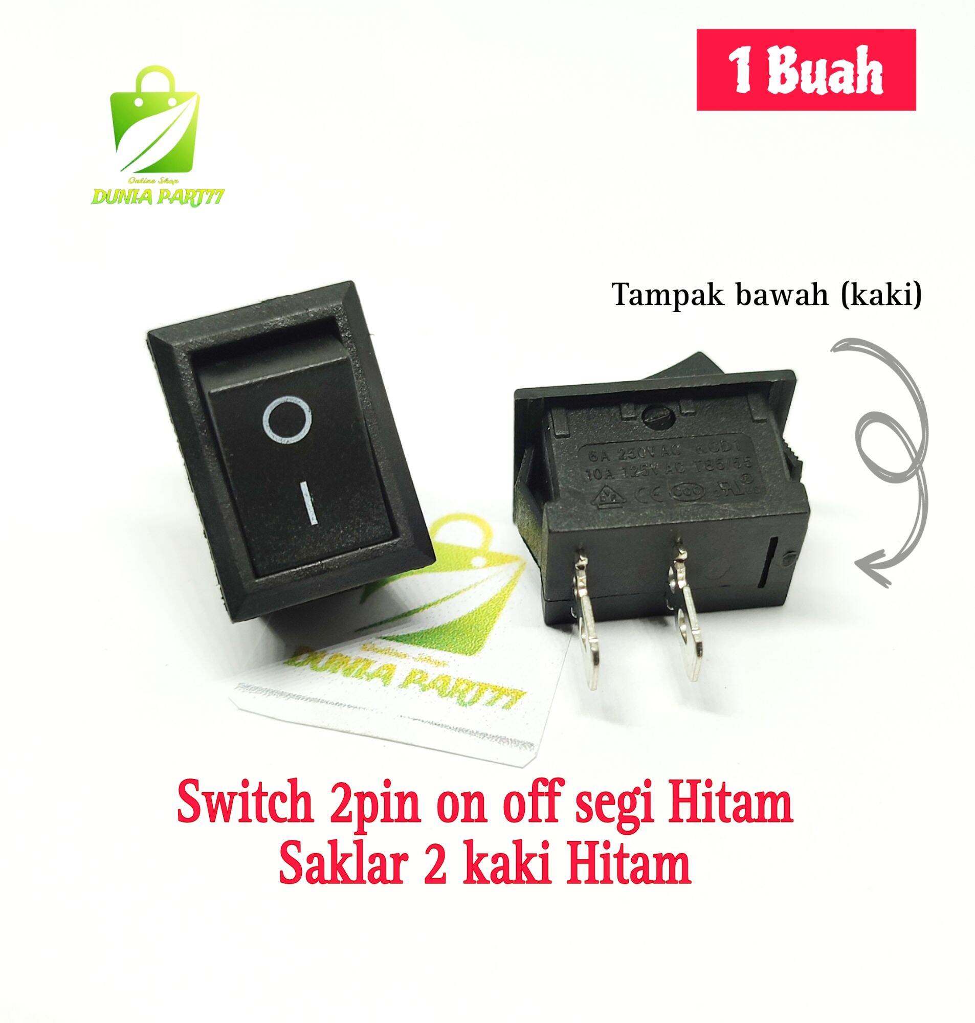 ROCKER SWITCH 2 PIN SWITCH KARAUKE SWITCH ON OFF SAKLAR ON OFF SAKLAR ...