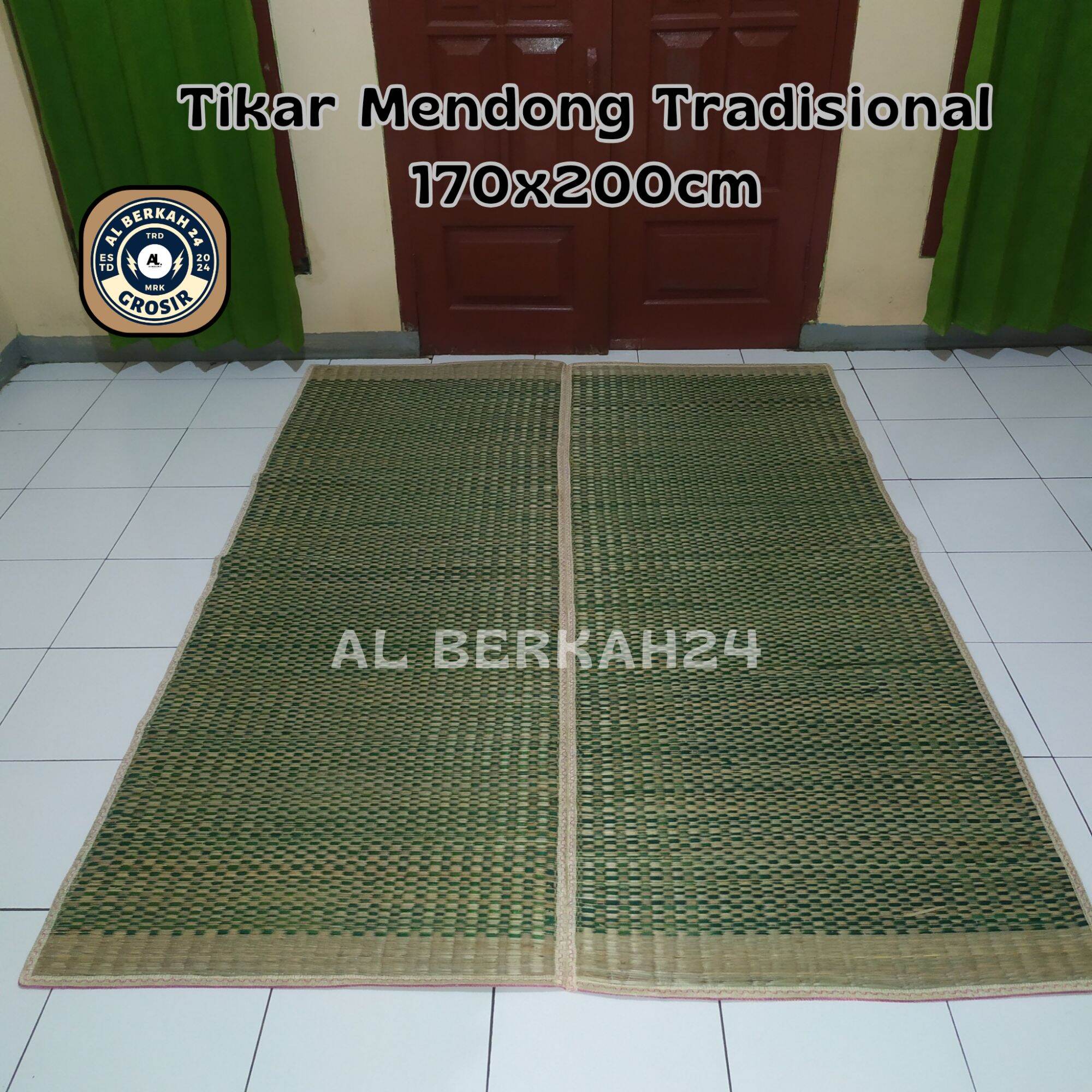 Tikar lipat Tenun Mendong jumbo ukuran 170x200cm tikar samak tenun ...