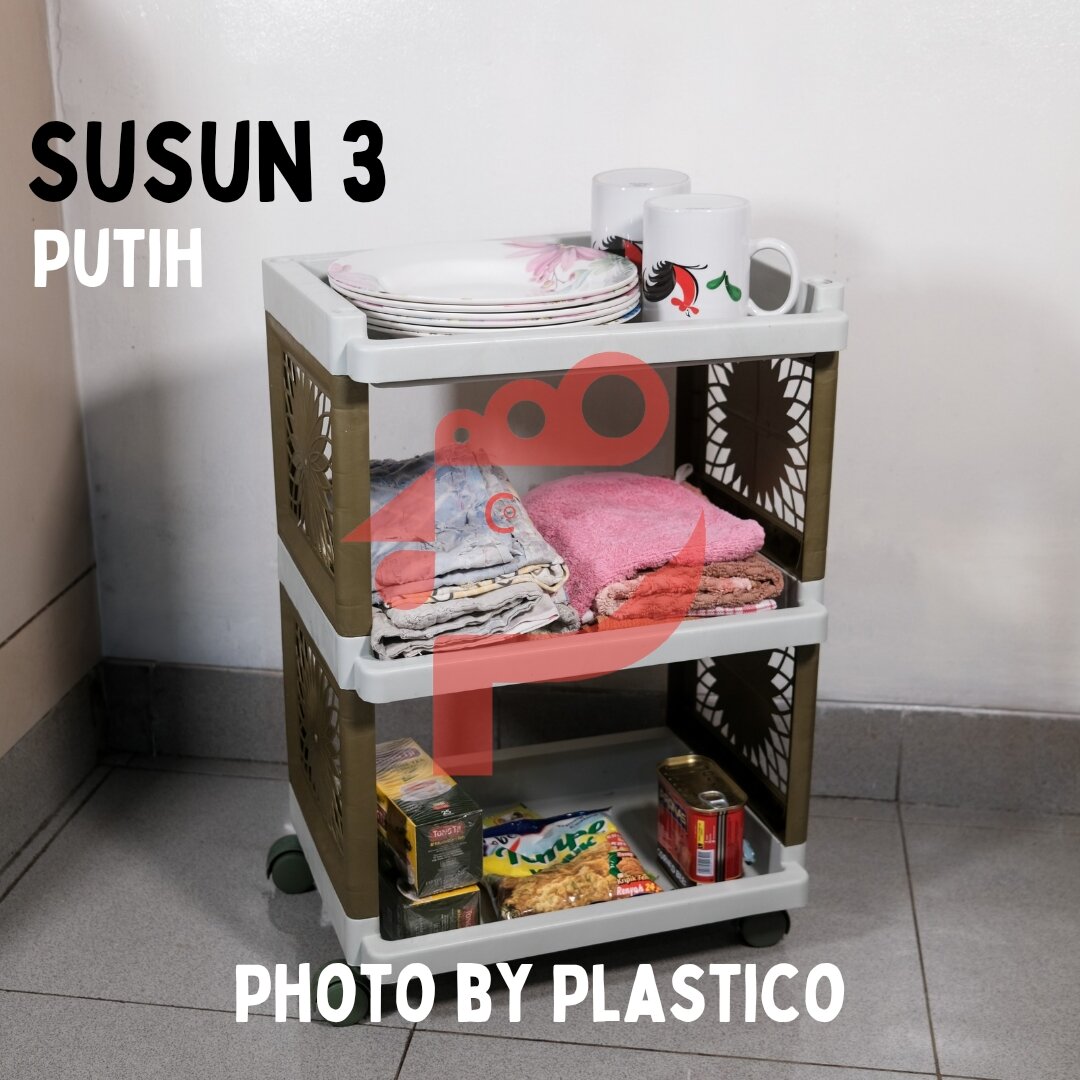 USAGI Rak Yoyo Multiguna SUSUN 3 4 5 HITAM PUTIH | Lazada Indonesia