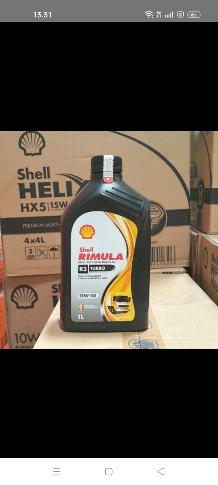 Oli / Oil Shell Rimula R3 Turbo Heavy Duty Diesel 15W 40 kemasan 1L ...