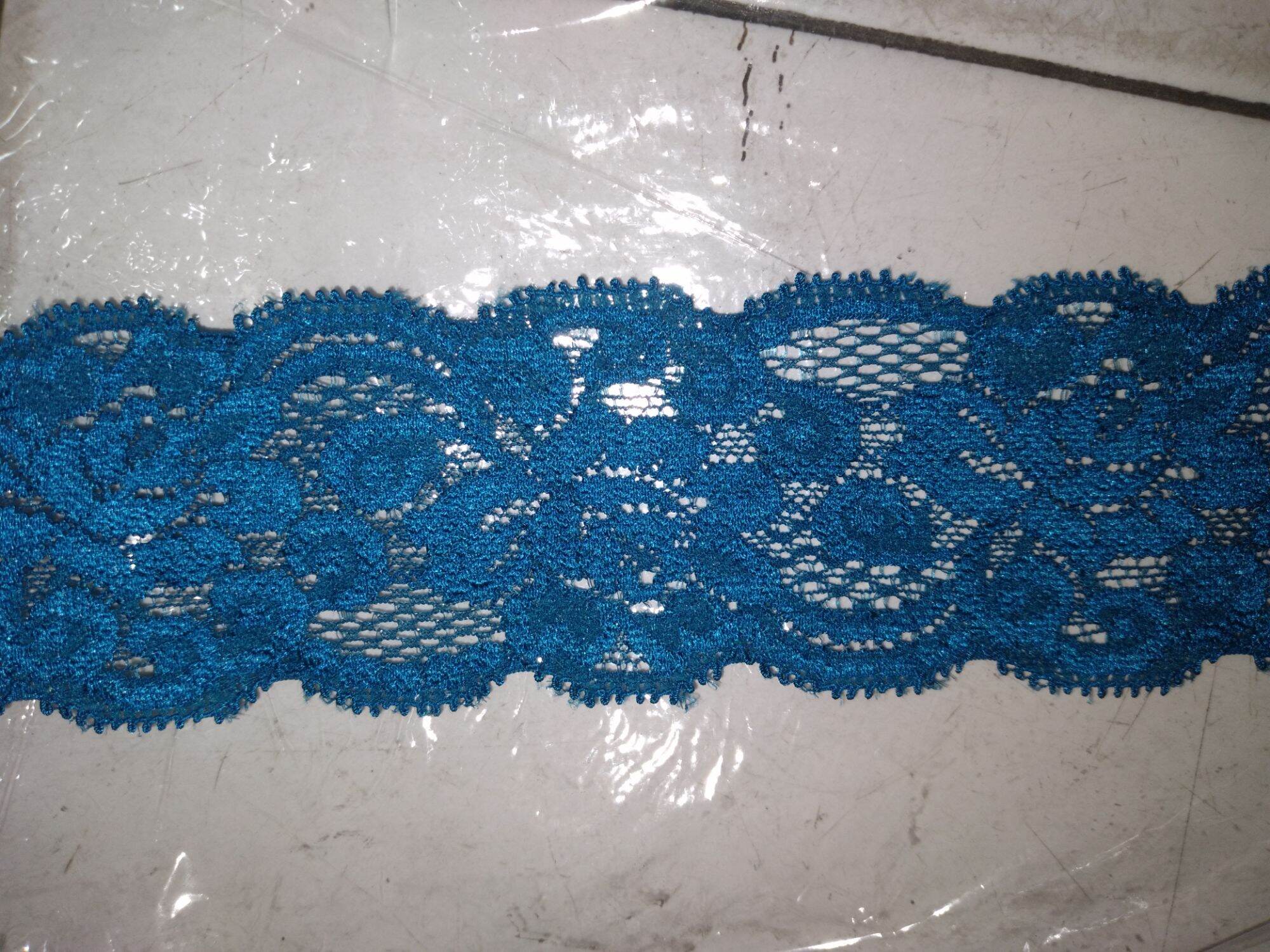 renda strech biru ukuran 4cm permeter | Lazada Indonesia