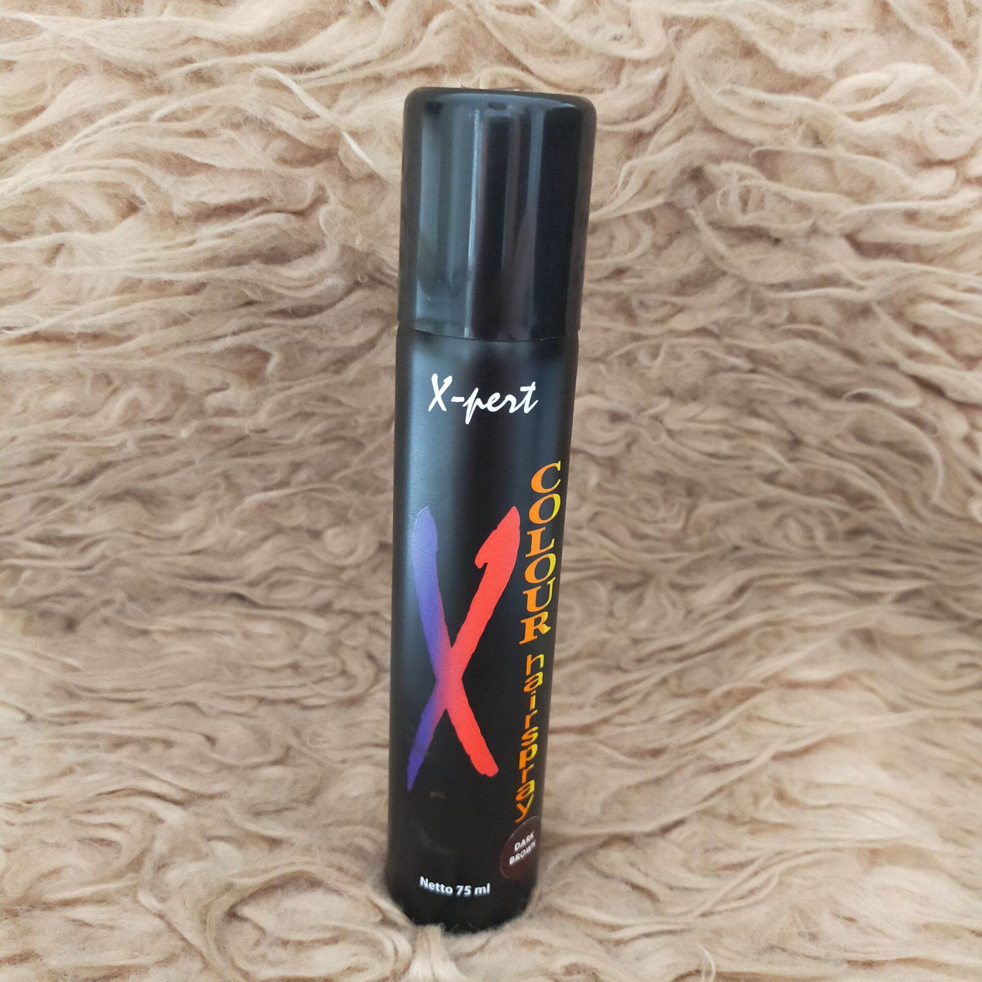 X-PERT XPERT COLOUR HAIR SPRAY 75ML DARK BROWN HAIR SPRAY WARNA DICUCI ...