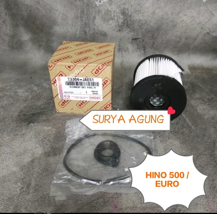 FILTER SOLAR ATAS / FUEL FILTER UPPER MOBIL HINO 500 / EURO 4 / 23304 ...