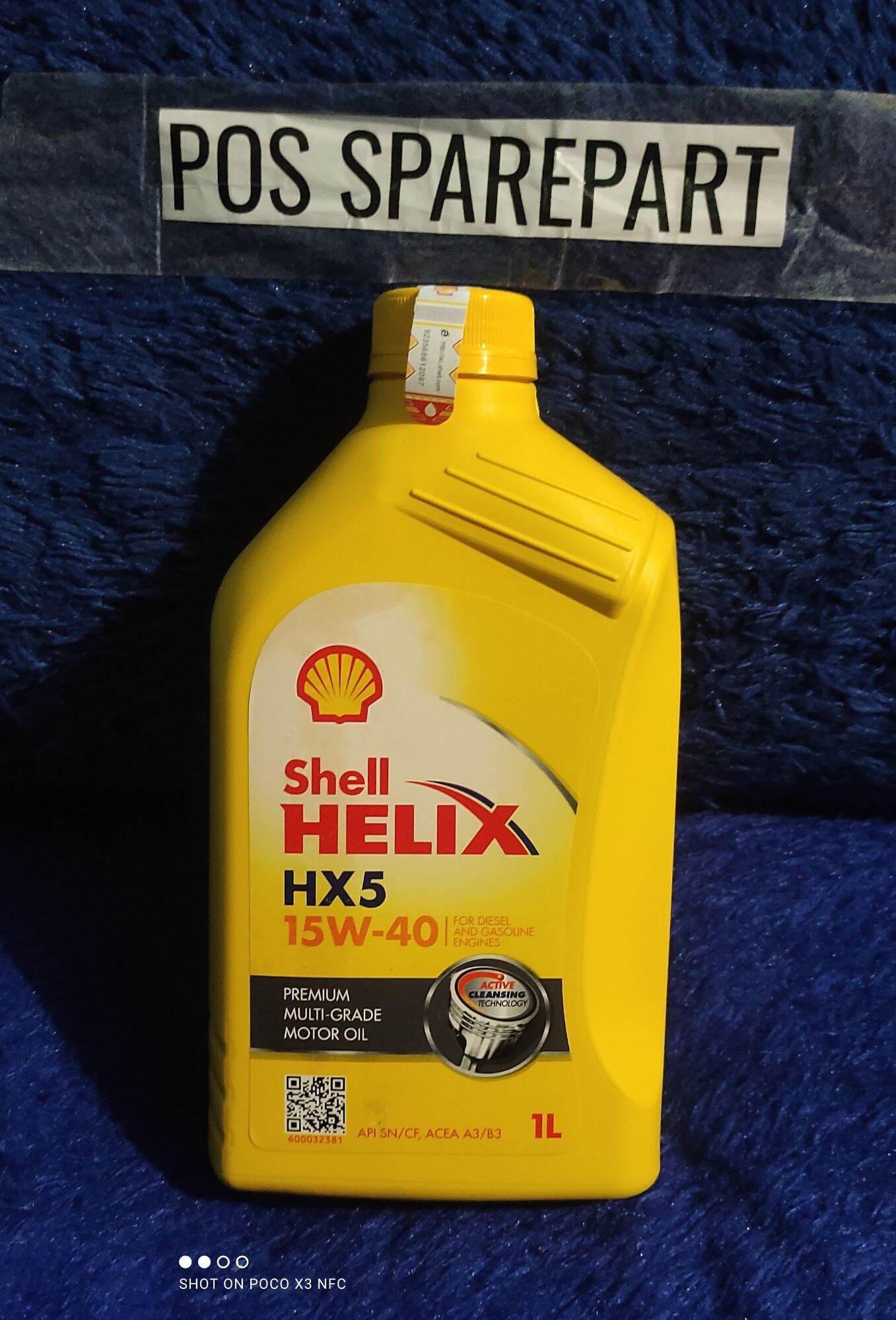 Shell Helix HX5 15W-40 (1L) - Oli Motor Shell Helix HX5 15W-40 For ...