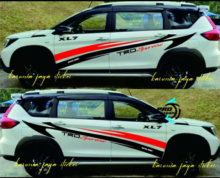new terbaru sticker stiker mobil Suzuki Ertiga XL 7 stiker list XL 7 ...