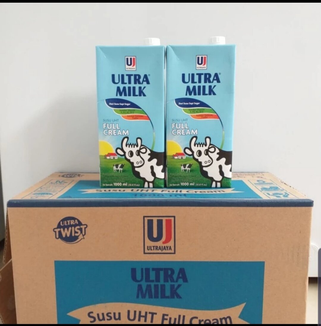 Susu Ultra Milk Full Cream 1 Liter 1 Dus | Lazada Indonesia