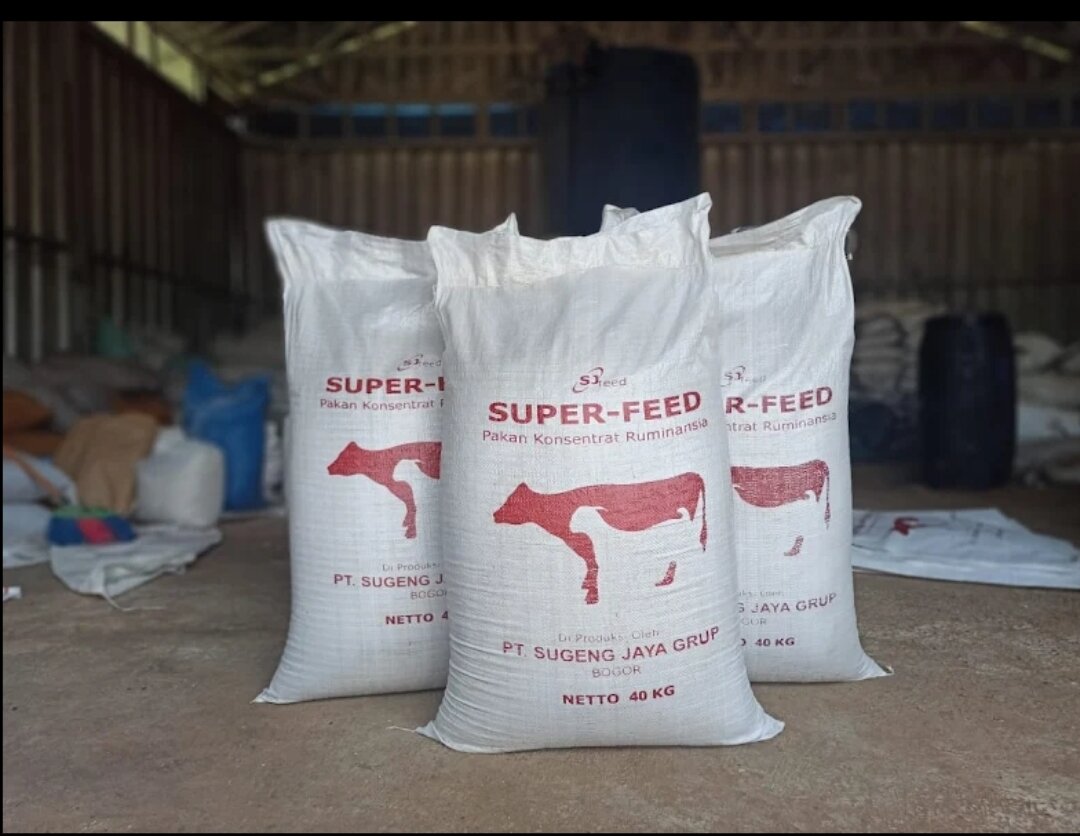 Superfeed PAKAN TERNAK SAPI KOSENTRAT SUPERFEED perkarung Kemasan 40kg ...