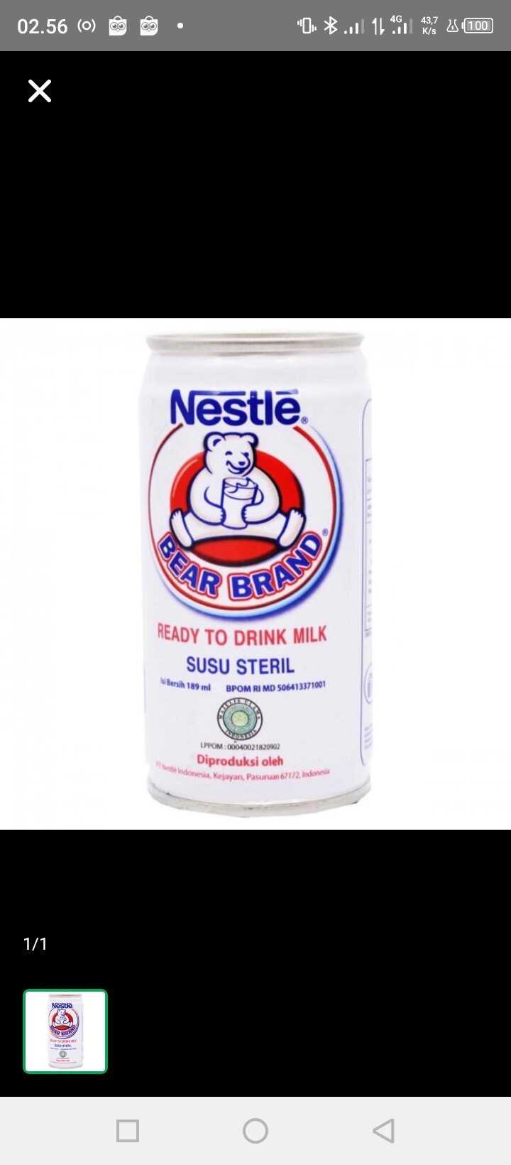 susu beruang bear brand 1 karton isi 30 pcs | Lazada Indonesia