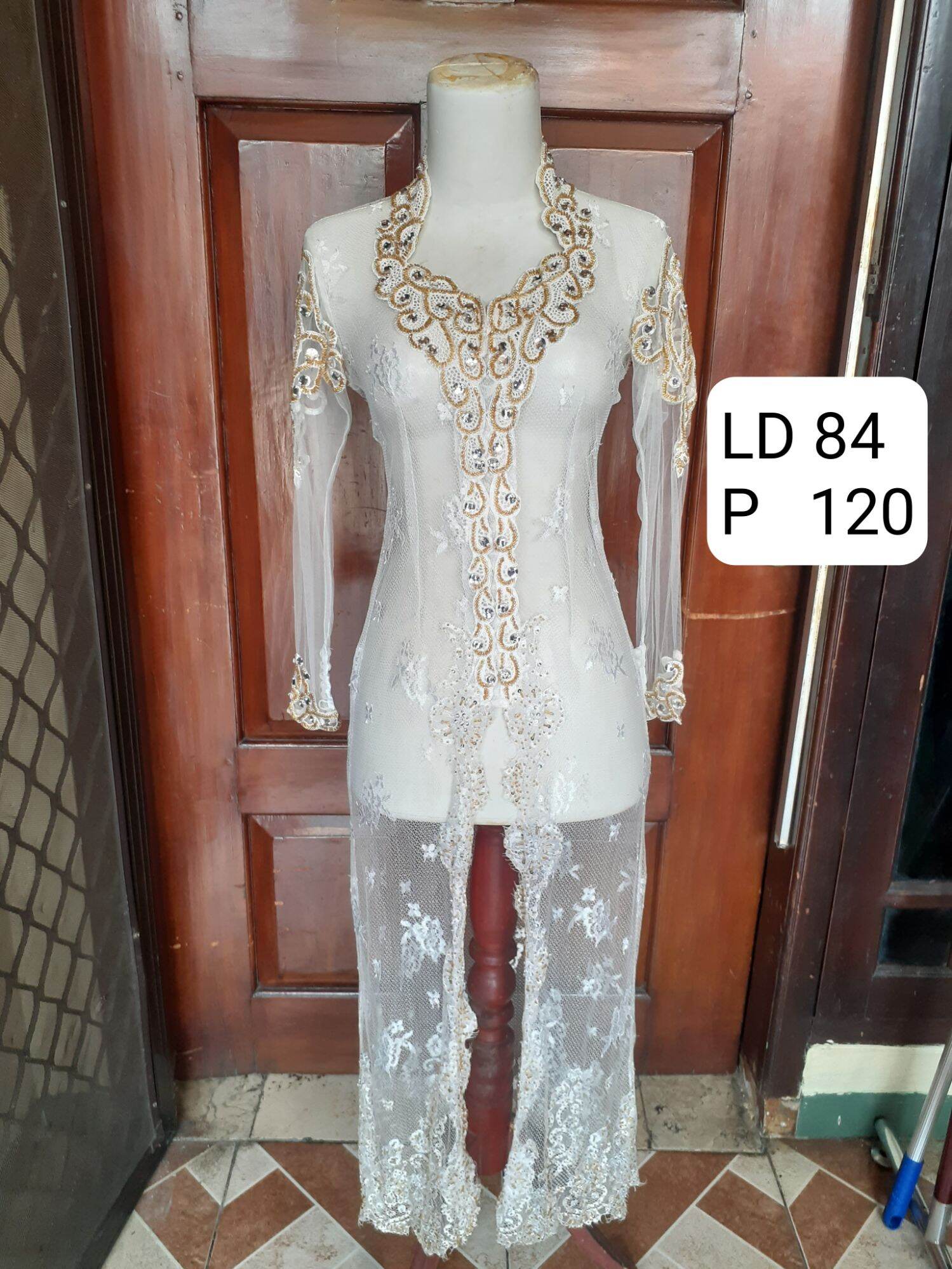 Kebaya Modern Mewah Wedding Nikahan Full Payet - preloved | Lazada ...