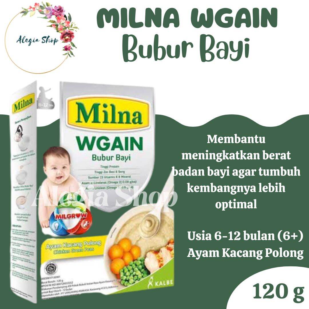Milna Wgain Bubur Bayi All Varian 120 g | Lazada Indonesia