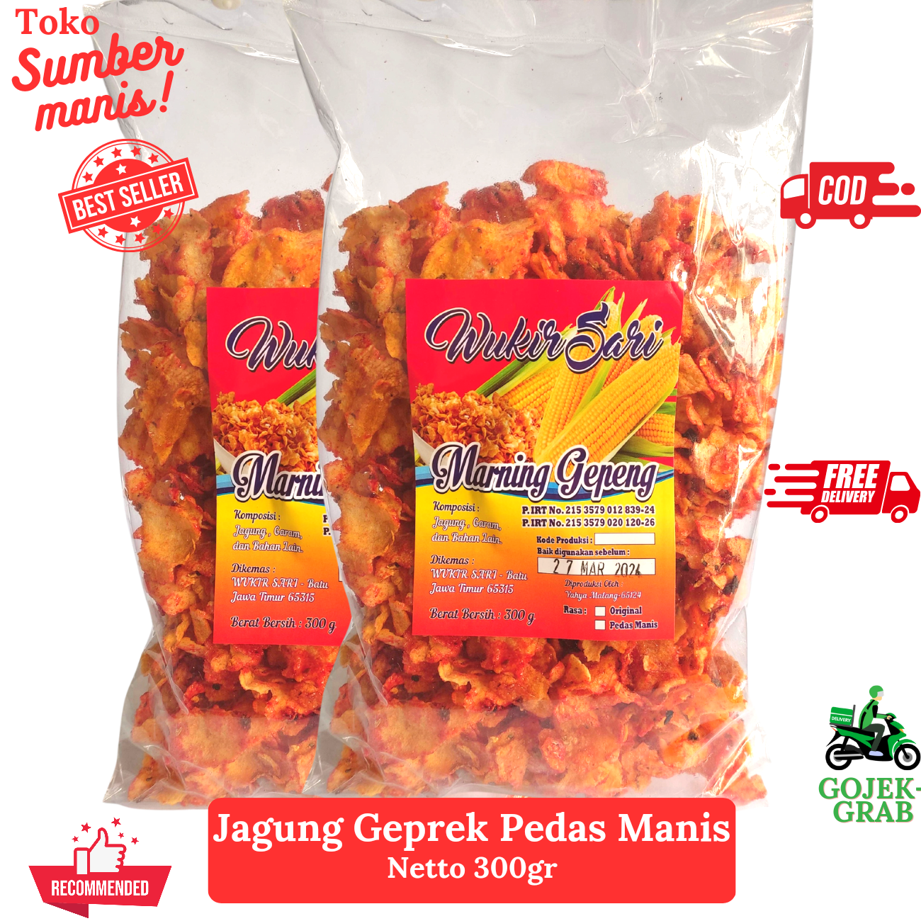 Marning Jagung Pedas 300gr Jagung Geprek | Lazada Indonesia