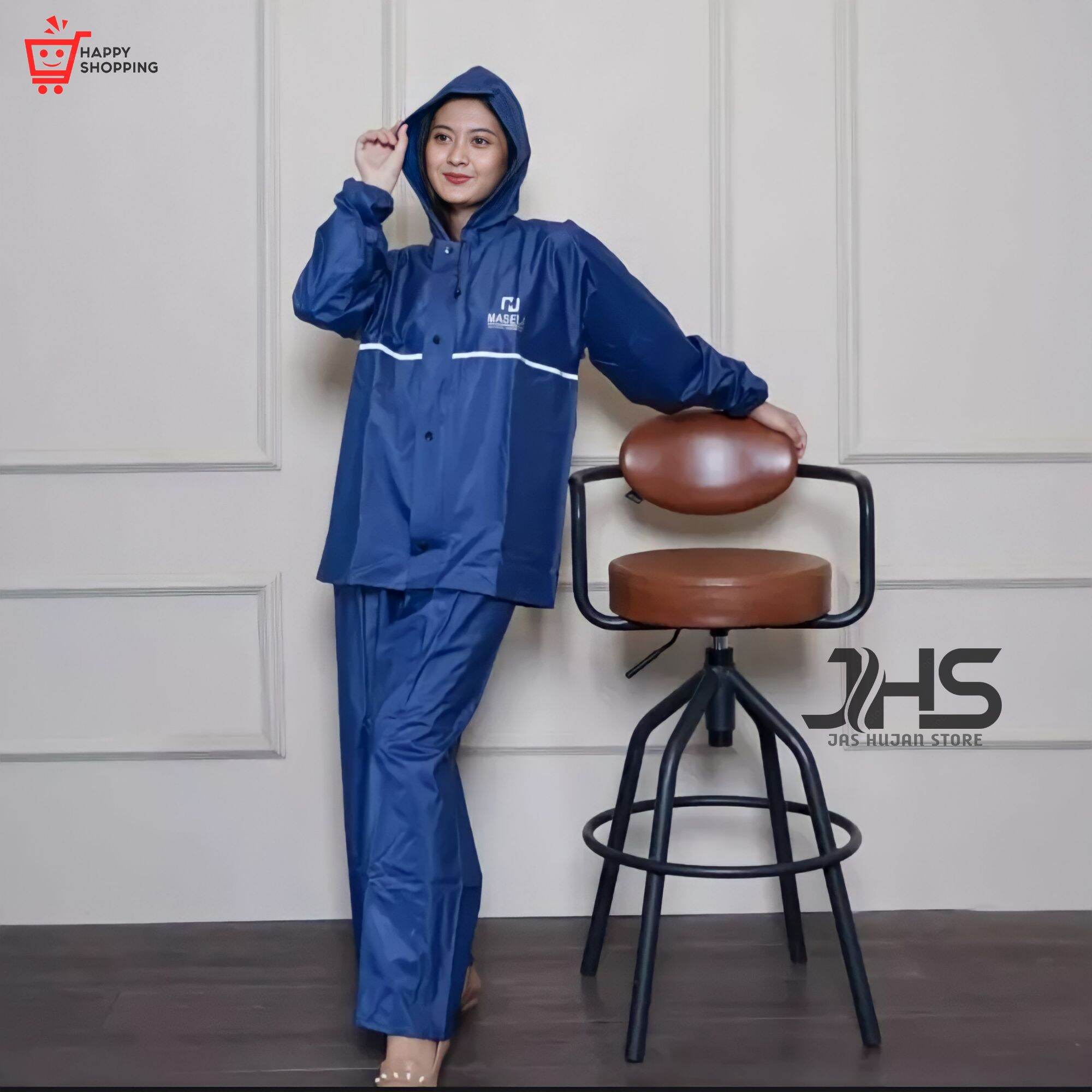 MASELA Jas Hujan Pria Wanita Setelan Baju dan Celana Bahan PVC 025 Anti Rembes | Lazada Indonesia