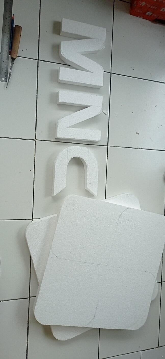 Huruf Styrofoam 20 cm besar sedang | Lazada Indonesia