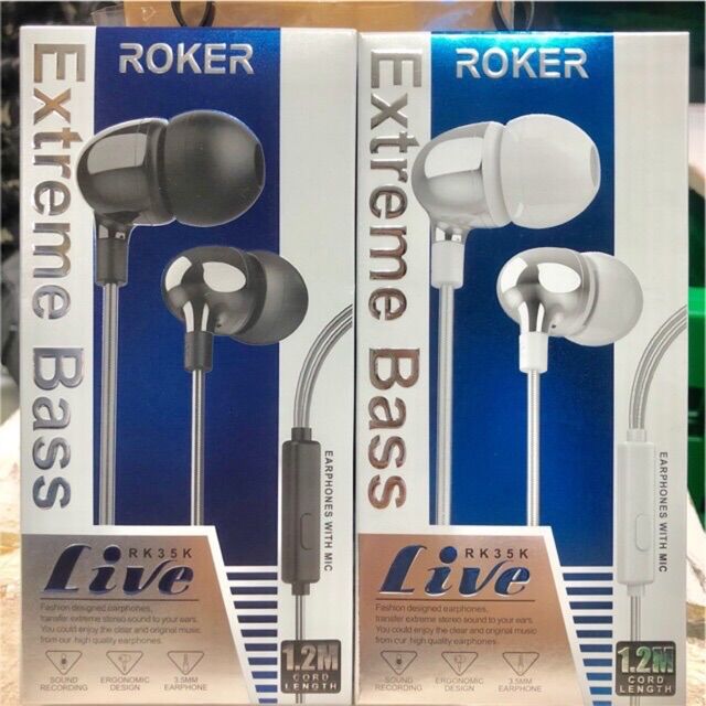 Headset / handsfree ROKER LIVE RK35K EXTREME BASS ORIGINAL | Lazada ...