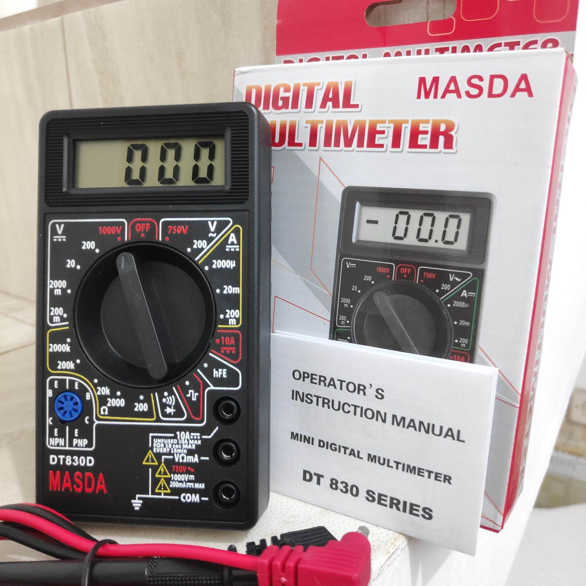 DT830D digital multimeter buzzer Avometer Digital DT-830D dengan buzzer AVO digital dengan buzer ...