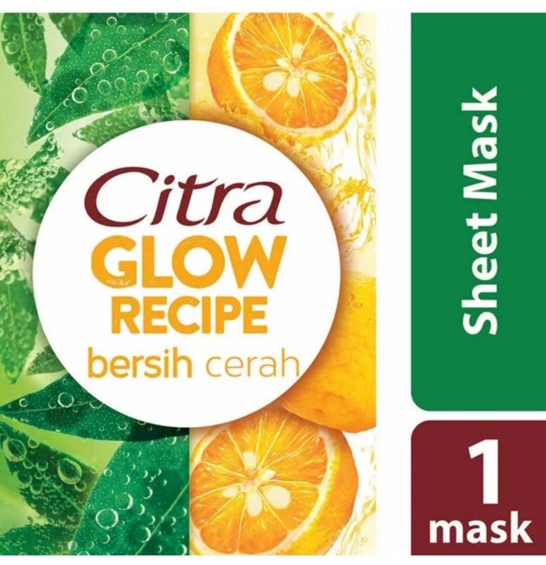 citra glow recipe sheet mask All varian | Lazada Indonesia