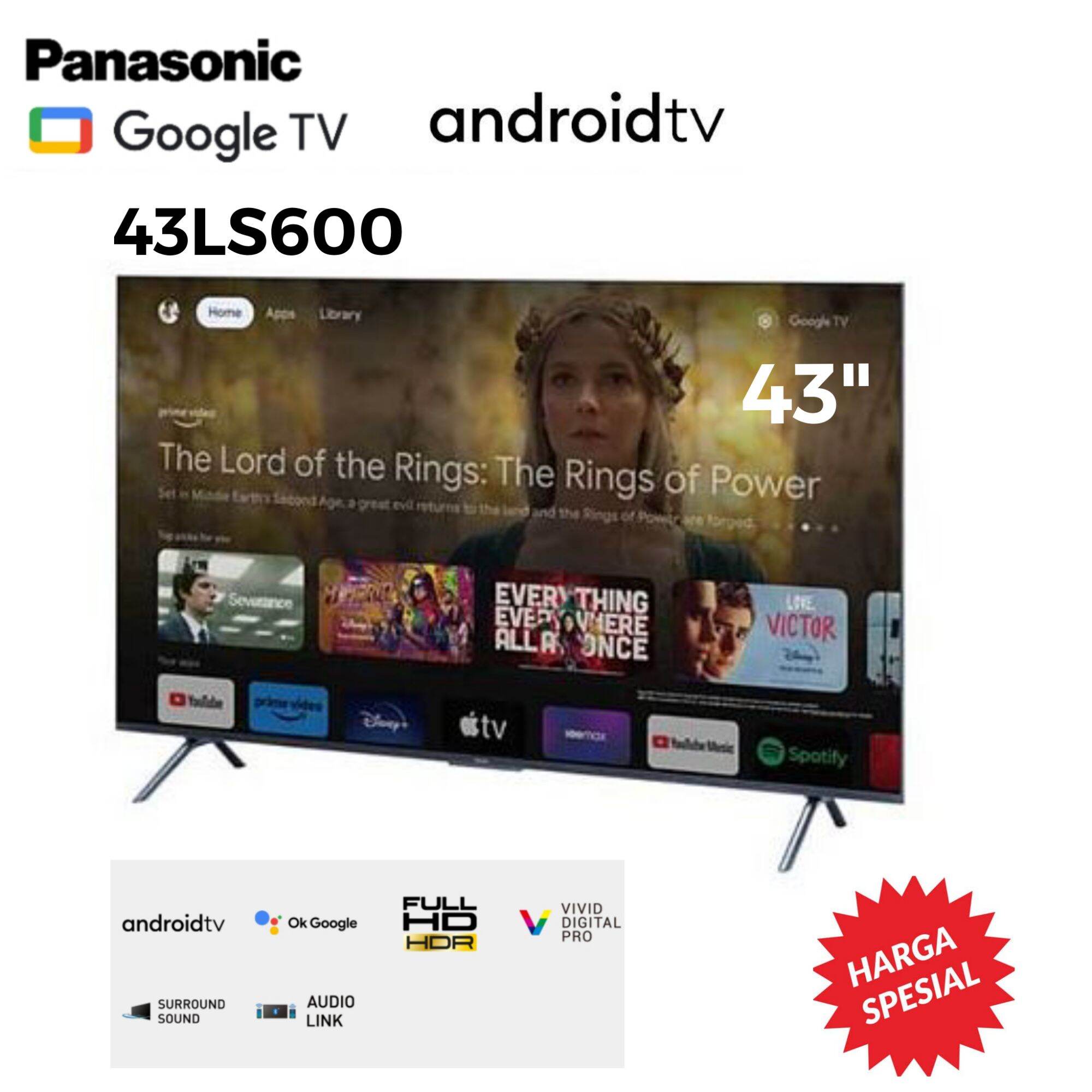 LED PANASONIC 43 Inch - Android GOOGLE TV 43LS600 Dolby Digital ...