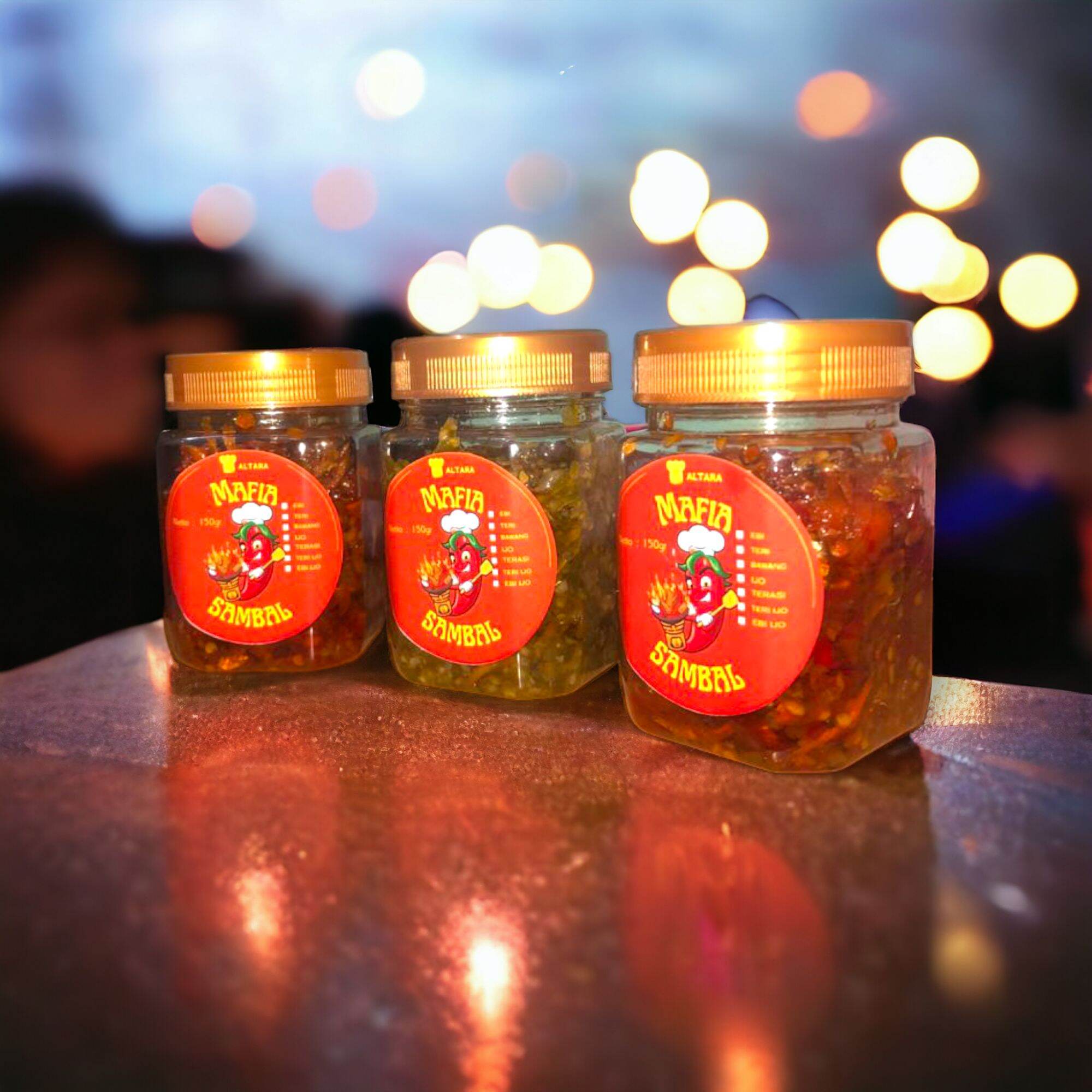 Sambal Ebi Pedas Botol Berat Bersih 150 gr, Terasi, Teri, Sambal Ijo ...