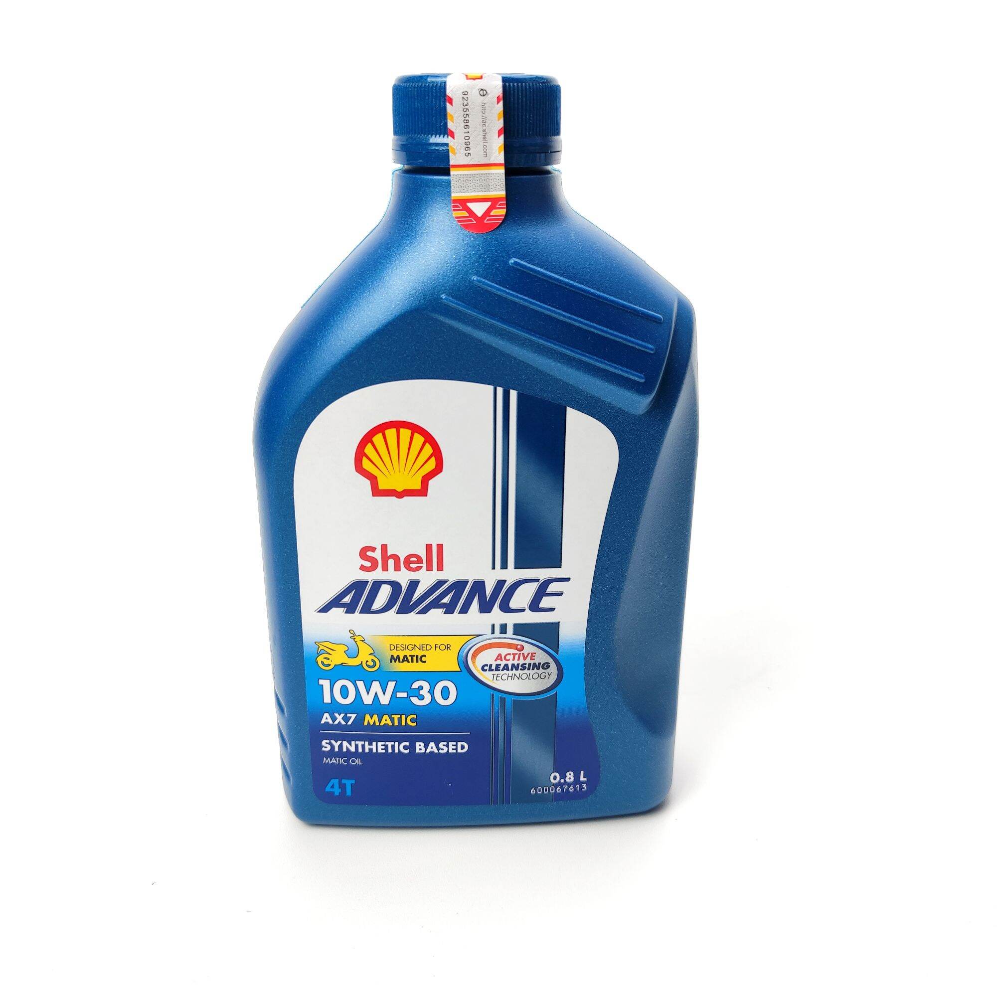 OLI MESIN SHELL ADVANCE AX7 MATIC 10W-30 0.8L LITER SYNTHETIC BASED ...