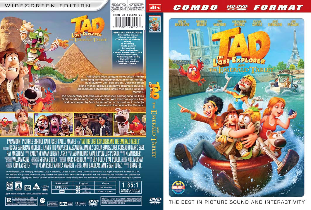 KASET DVD FILM ANIMASI 2022: TAD THE LOST EXPROLER | Lazada Indonesia