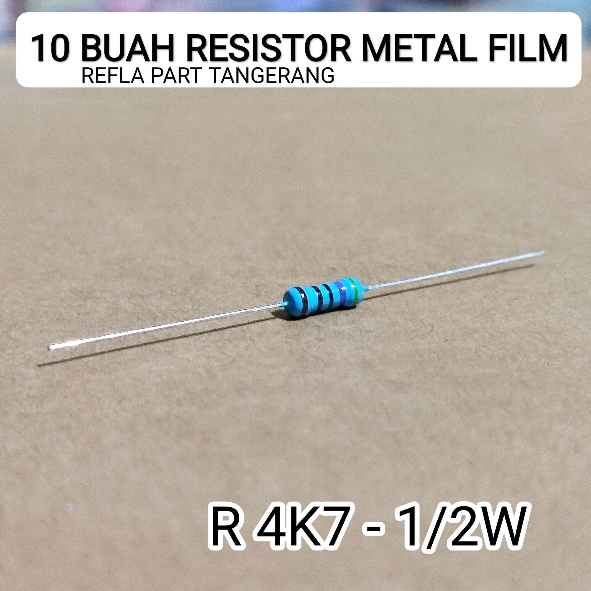 10 BUAH RESISTOR 4K7 1/2W MF 5% ROHS | Lazada Indonesia