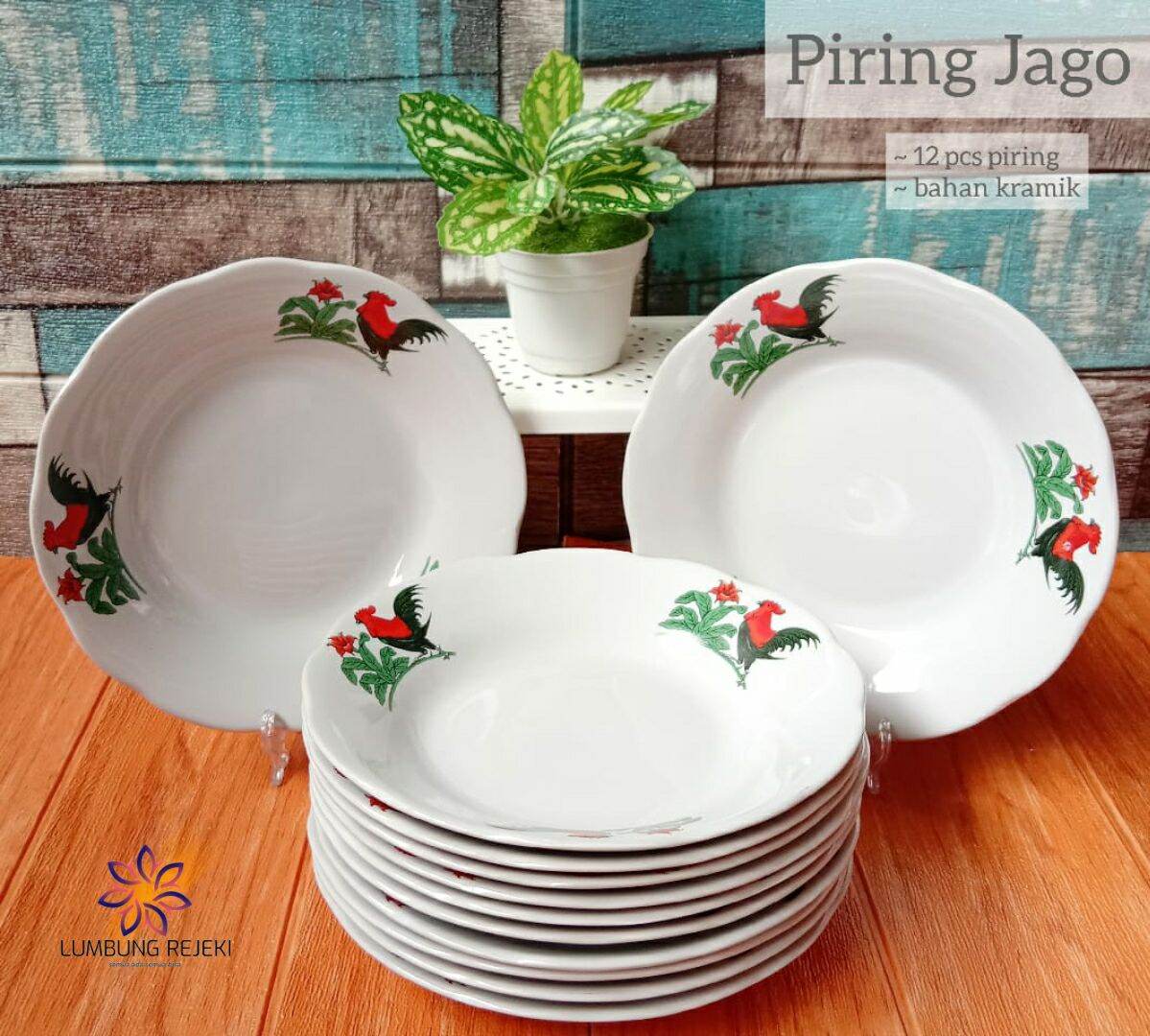 6Pcs Piring Makan Ayam Jago Lucky 6pcs / Piring Makan Keramik Lucky ... 6Pcs Piring Makan Ayam Jago Lucky 6pcs / Piring Makan Keramik Lucky ...