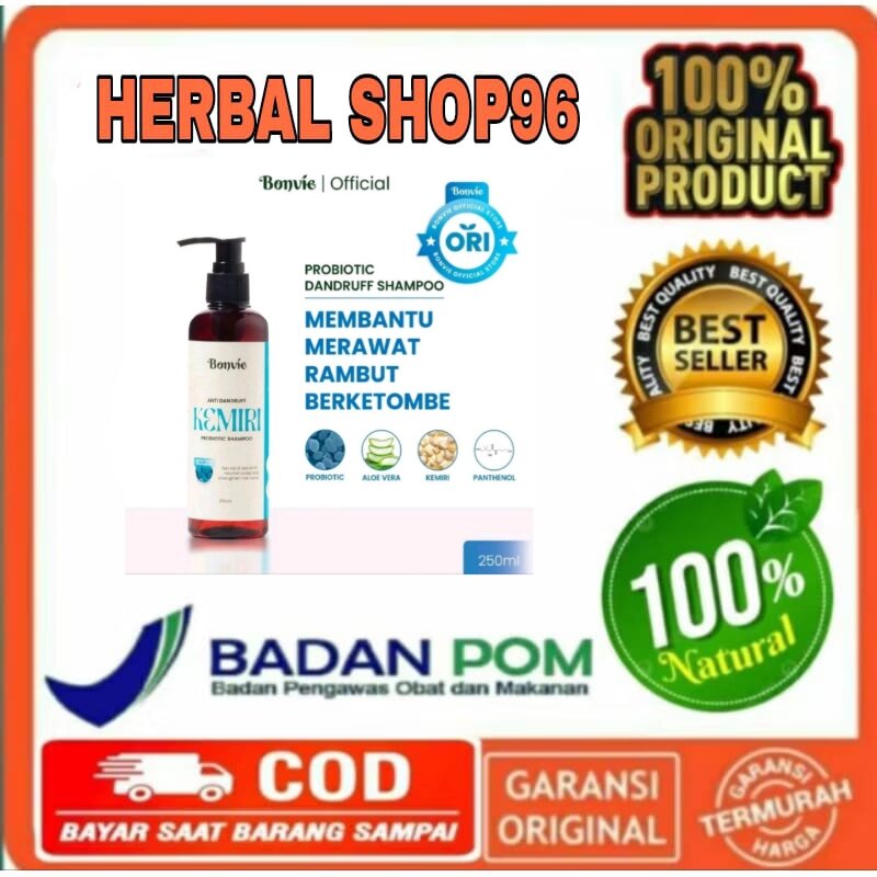 Bonvie Serum Shampoo Dandruff Kemiri 250ml original | Lazada Indonesia