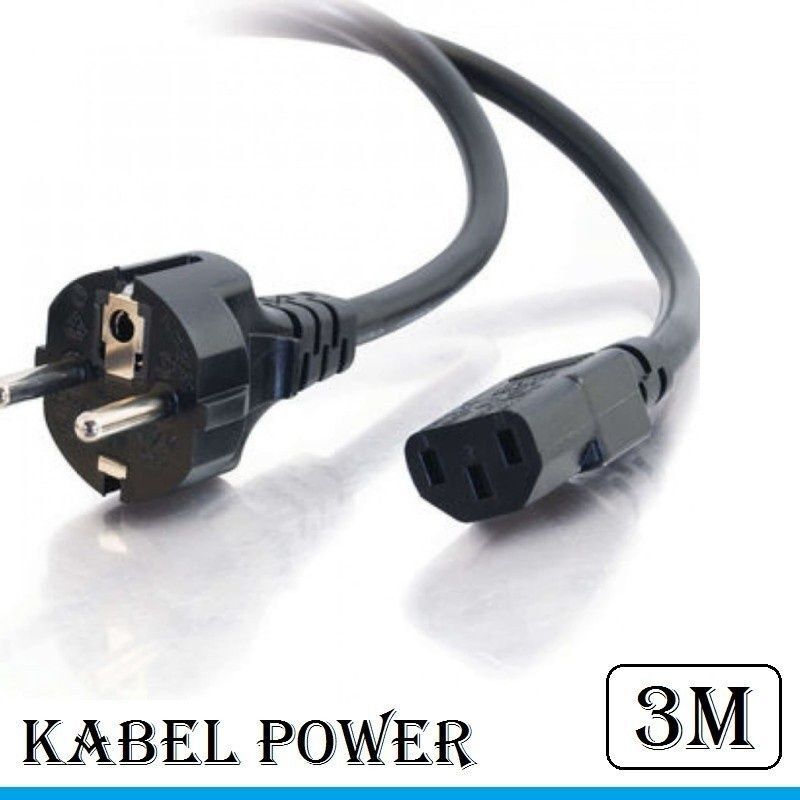 KABEL POWER PC / CPU SNI 3 METER Kabel Power Cpu SNI Tegangan power ...