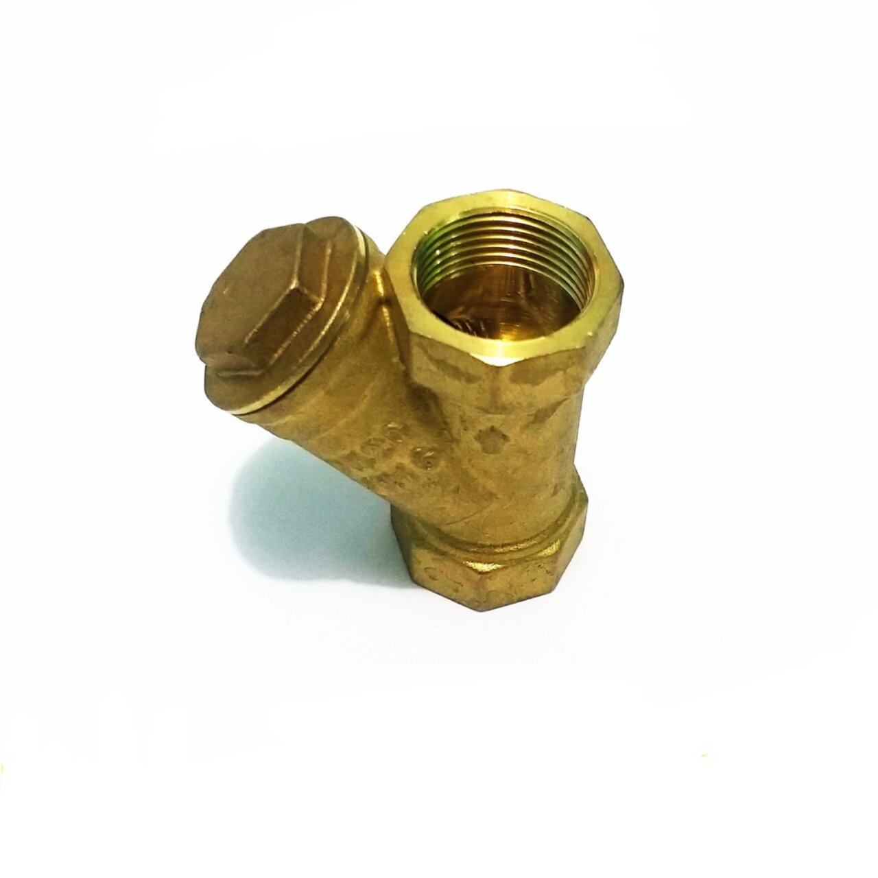 Y Stainer Valve Ukuran 3/4 Bahan Full Kuningan Untuk Pom Mini Pertamini ...