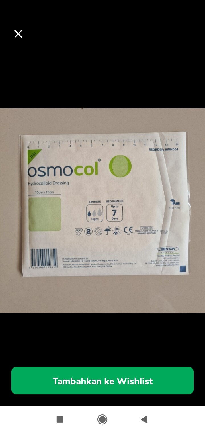 osmocol hydrocolloid 10cm x 10cm | Lazada Indonesia