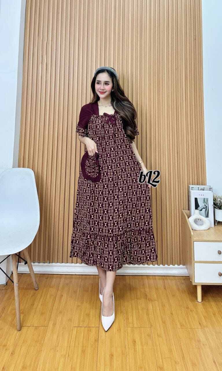 Daster Fuji jumbo viral di tiktok - Dress fuji terbaru 2024 motif ...