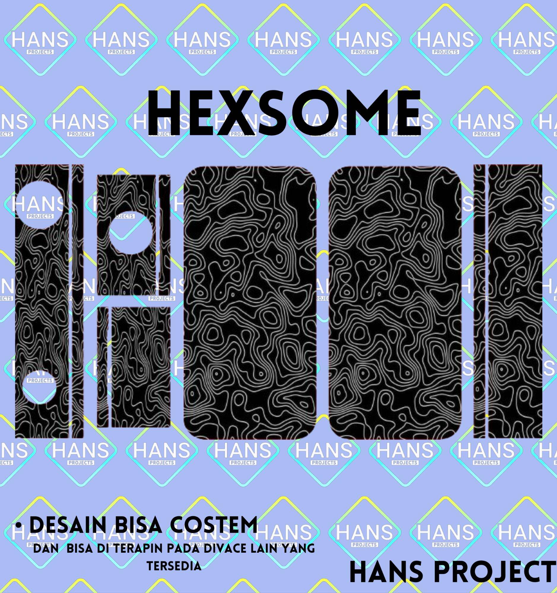 Stiker Garskin HEXSOME Original Desain Full Motif Bisa Custom Untuk ...