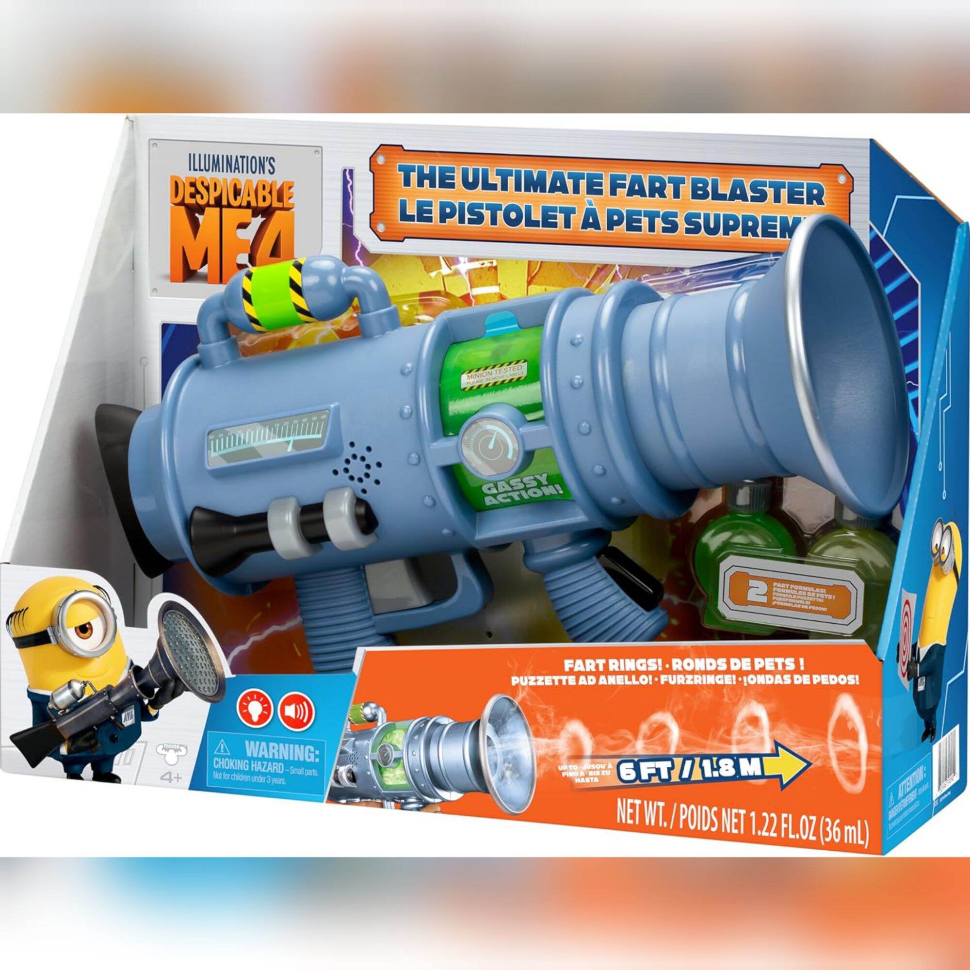 Minions Despicable Me 4 The Ultimate Fart Blaster Blast Out Real Fart