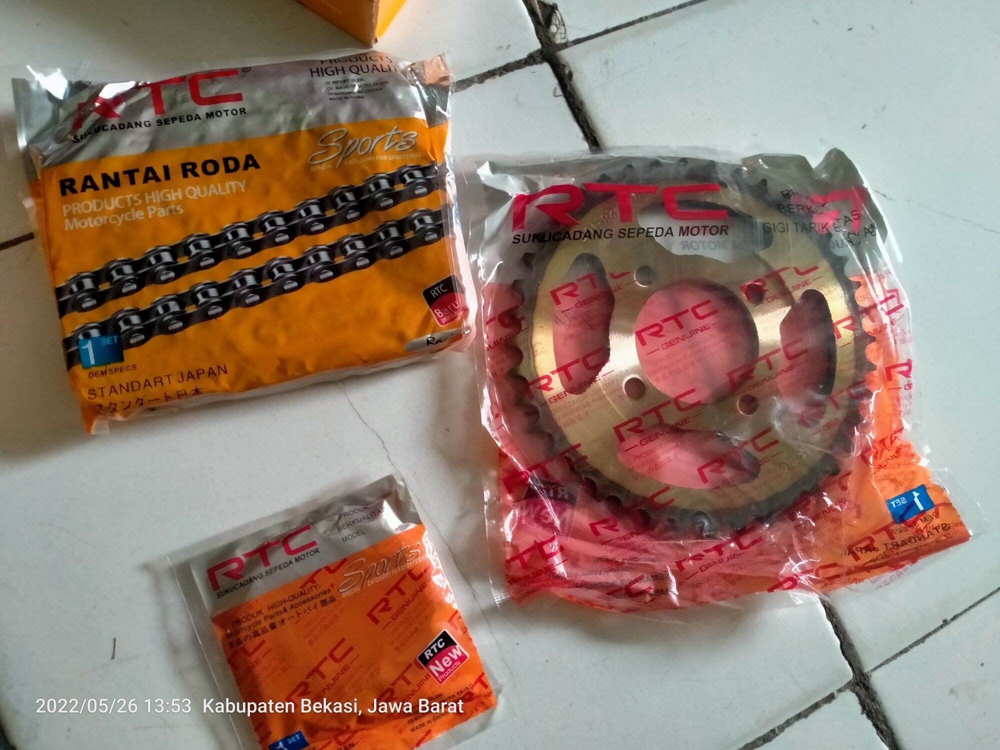 Gear Set Supra Fit Lama 40T-15T 428H-104L Girset Supra X, Astrea Grand ...