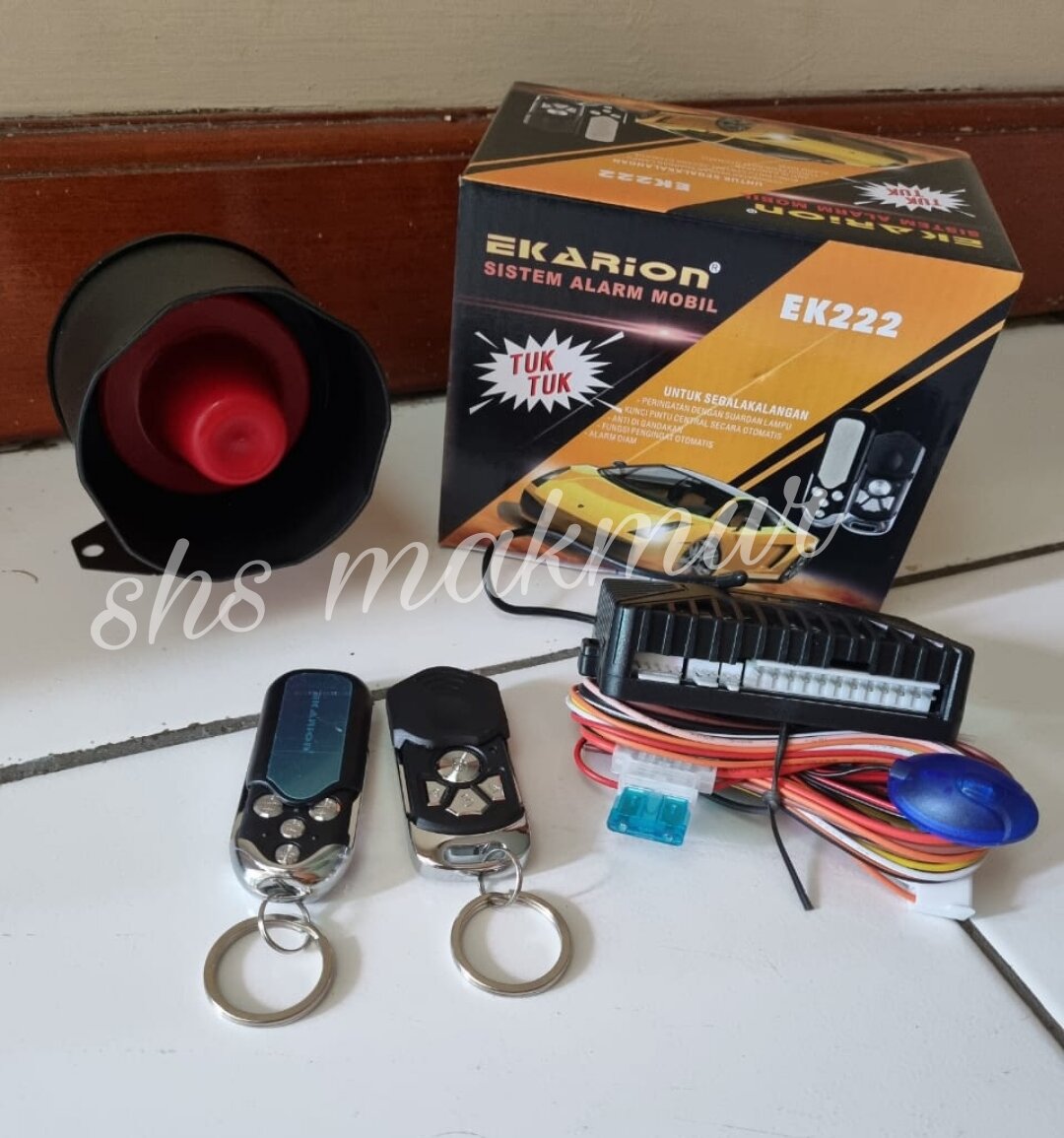 alarm EKARION EK222 / alarm mobil universal bunyi tuk tuk | Lazada ...