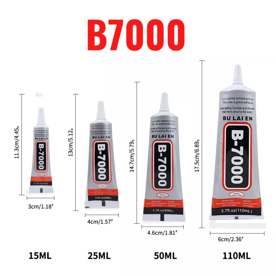 LEM Cair Serbaguna B7000 - Lem Bening LEM LCD Casing BackDoor Baterai ...