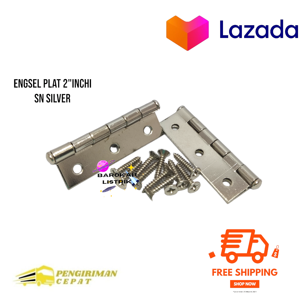 Engsel plat jendela 2" engsel engsel kandang bahan stainless plat Warna ...