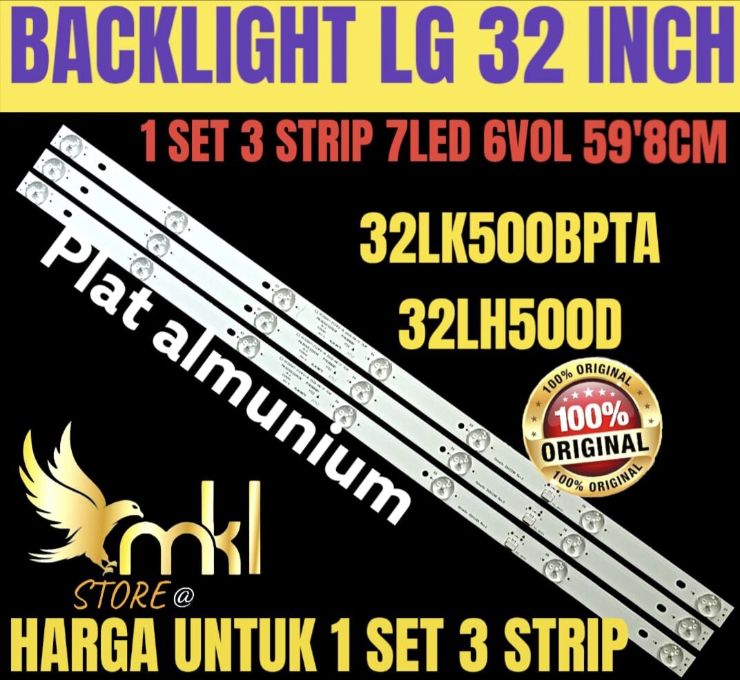 BACKLIGHT TV LED LG 32INCH 32LK500BPTA 32LJ500D BACKLIGHT TV 32" INCH ...