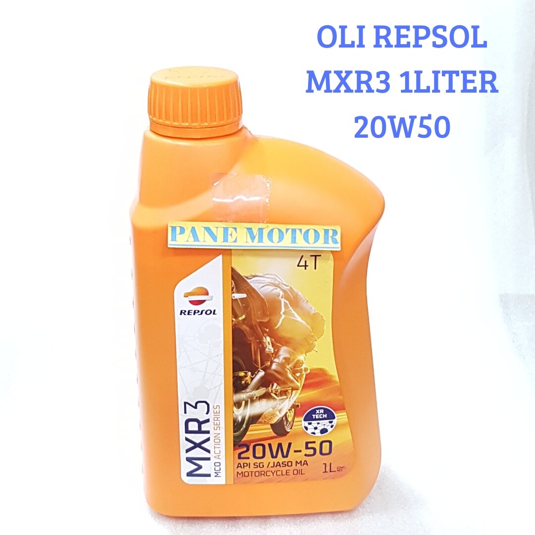 OIL MESIN 4T OLI REPSOL MXR3 20W50 1LITER DIJAMIN ASLI | Lazada Indonesia