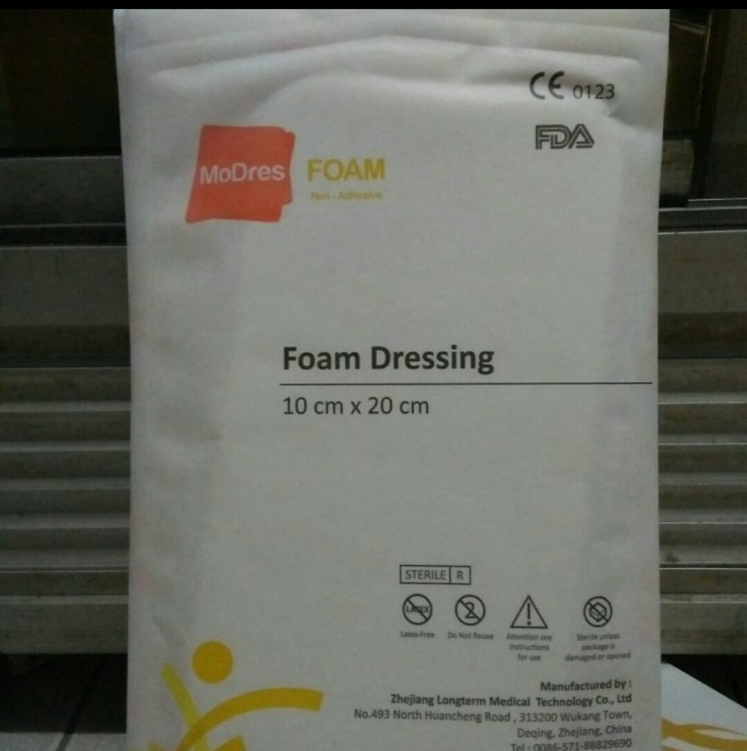 modres non adhesive 10 cm x 20 cm foam dressing | Lazada Indonesia