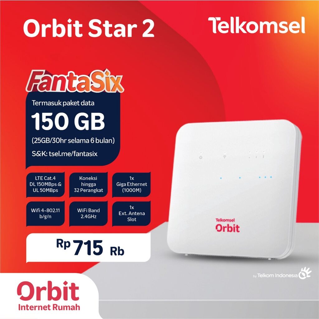 Modem Orbit Star 2 + Antena + PB | Lazada Indonesia