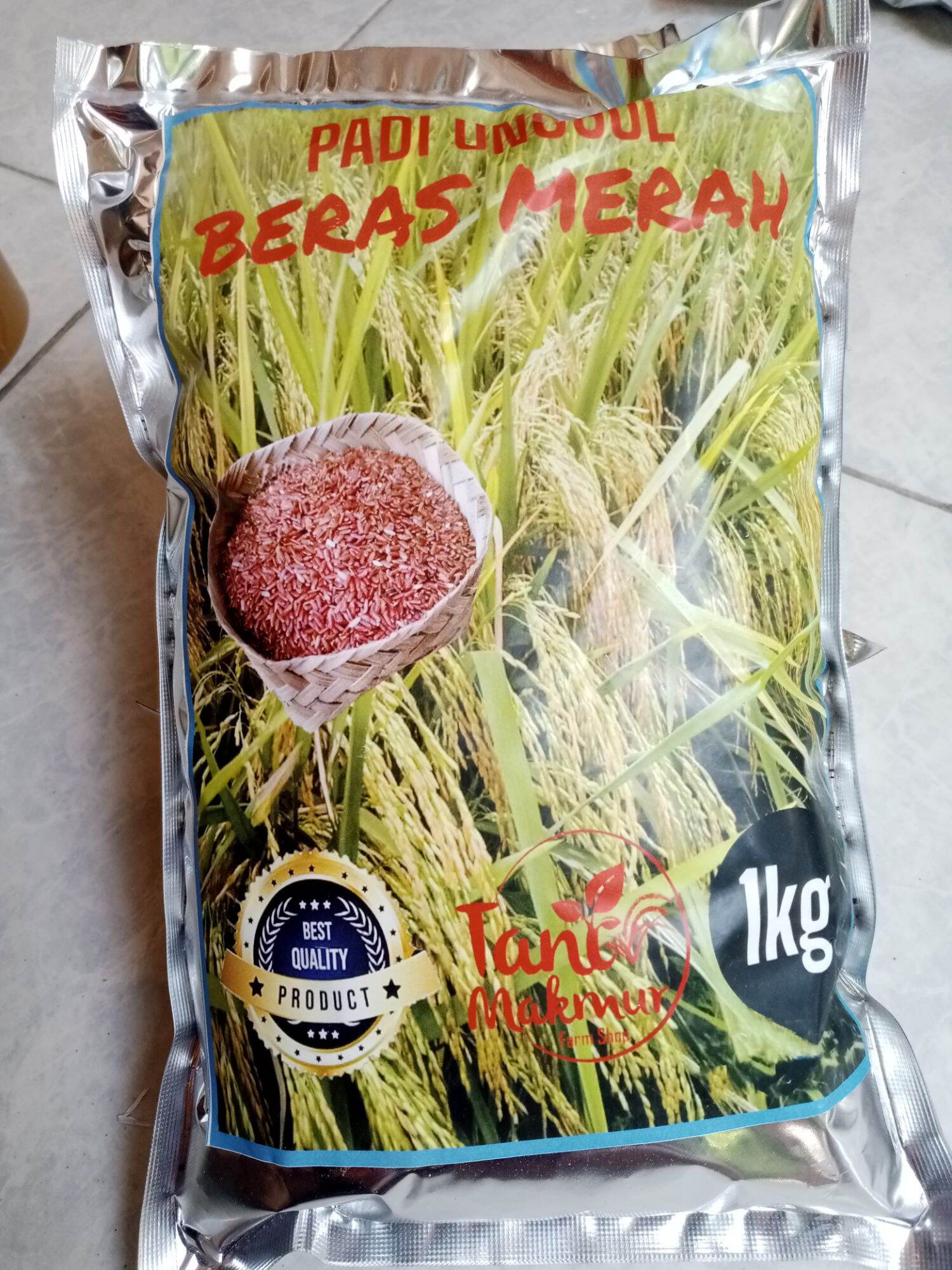 benih padi beras merah kemasan 1 kg | Lazada Indonesia