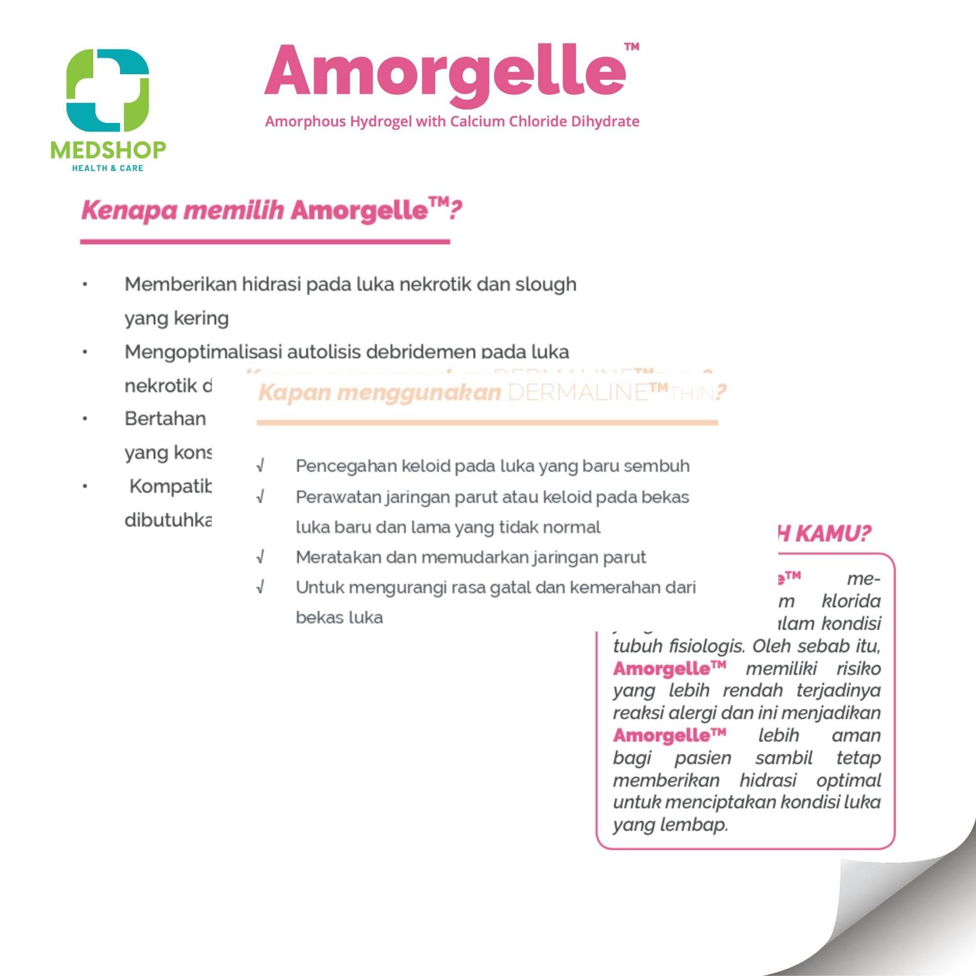 HYDROGEL LUKA : AMORGELLE 15 GRAM | obat luka | Amorphous Hydrogel with ...