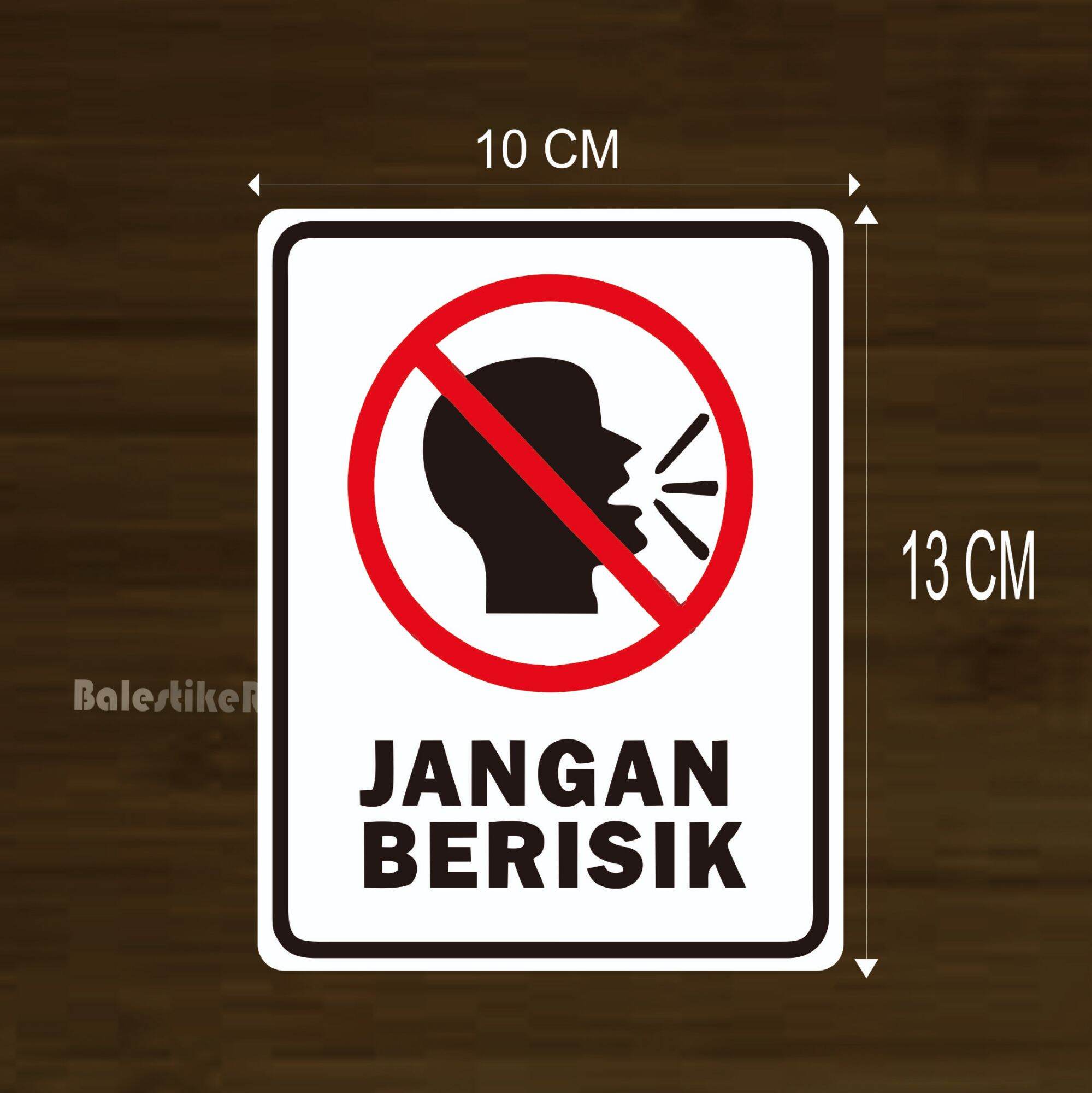 stiker JANGAN BERISIK sticker | Lazada Indonesia