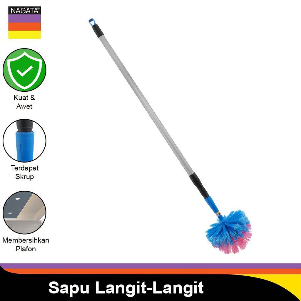 sapu plafon sapu laba laba/ langit langit NAGATA | Lazada Indonesia