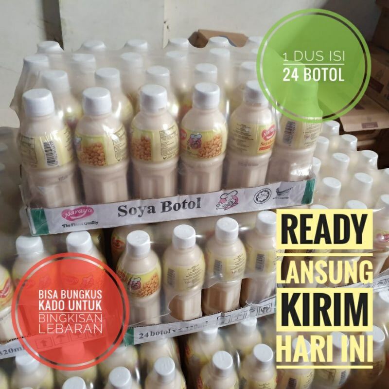 Minuman Soya Botol Naraya 320ml isi 24 | Lazada Indonesia